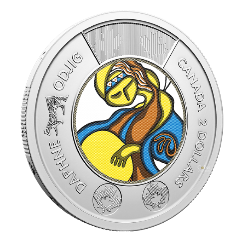 2025 Canada $2 Celebrating the Life and Art of Daphne Odjig Colourized ...