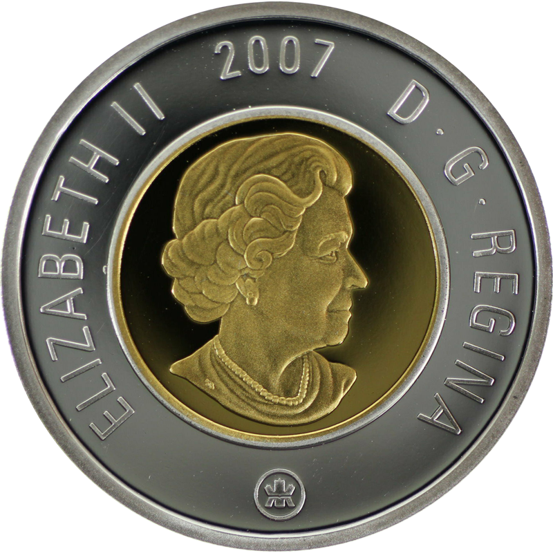 2007 Canadian $2 Polar Bear Toonie Proof Coin