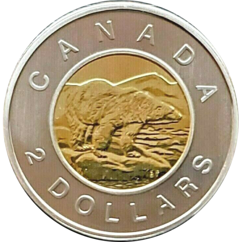 2007 Canadian $2 Polar Bear Toonie Specimen Coin
