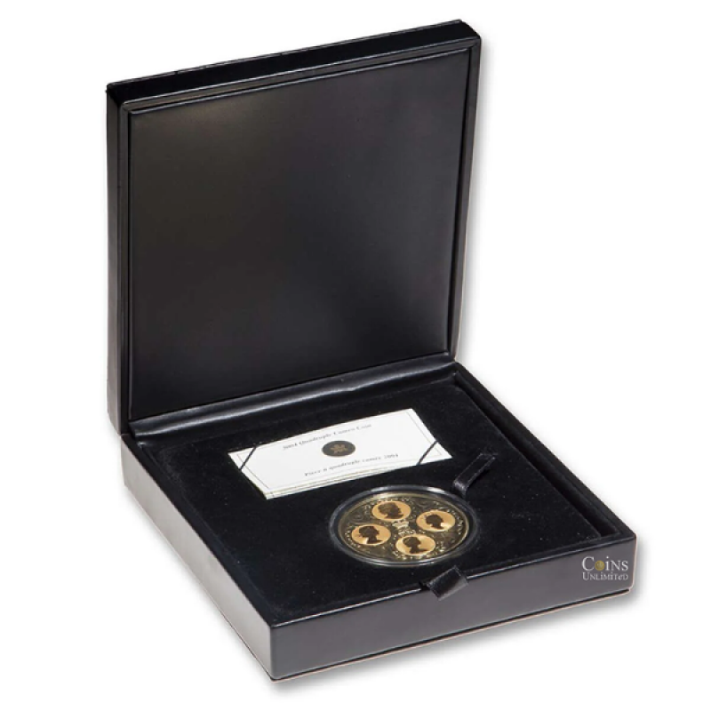 2004 Canada $300 QEII Quadruple Cameo Portraits Coin 14-karat Gold Coin