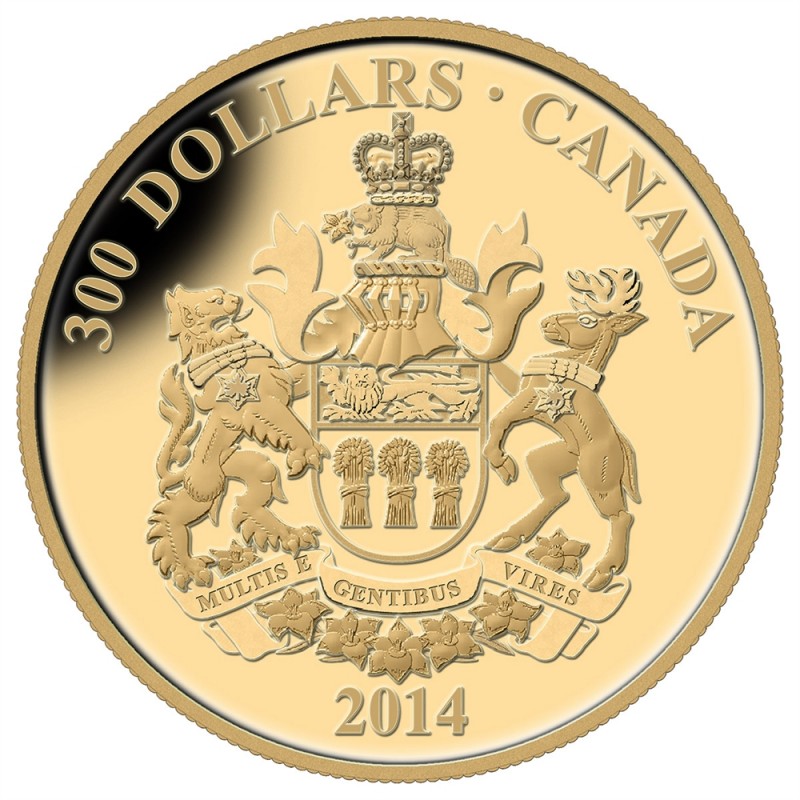 2014 Canada $300 Provincial Coat of Arms/Saskatchewan 14-karat Gold Coin