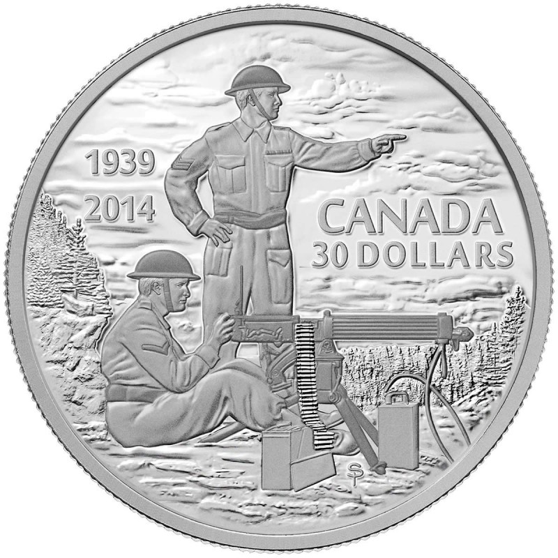 2014 Canadian $30 Canadian Machine Gunner in Training - 75th ...