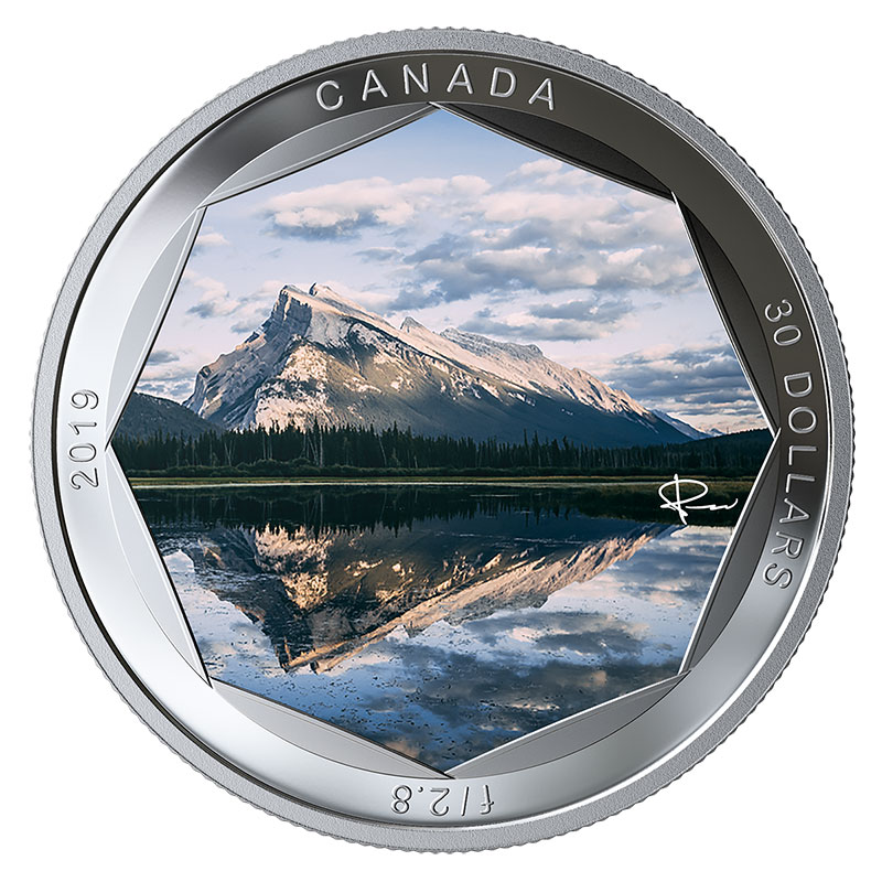 2019 Canadian $30 Peter McKinnon Photo Series: Mount Rundle 2 oz Fine ...