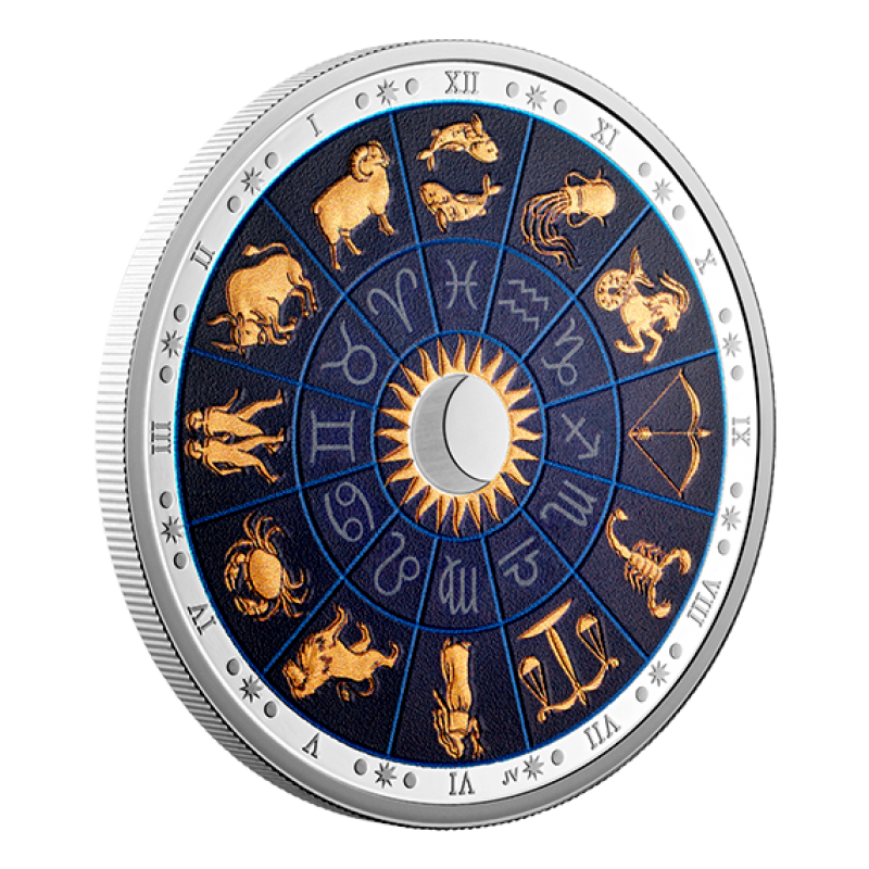 2022 Canadian $30 Signs of the Zodiac - 2 oz Fine Silver Coin (Glow-in ...