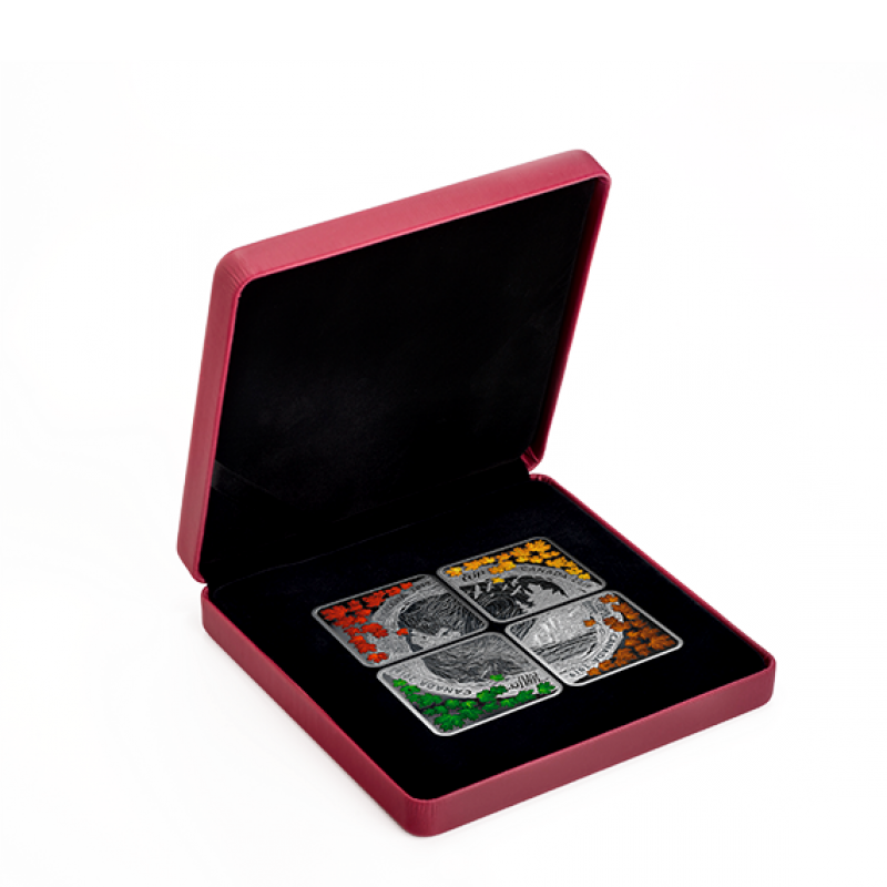 2019 Canadian $3 The Elements - Fine Silver Coloured 4-Coin Set