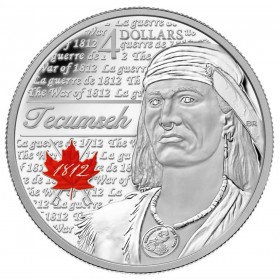 2012 Canadian 25-Cent Heroes of 1812: Tecumseh Quarter Original Coin ...