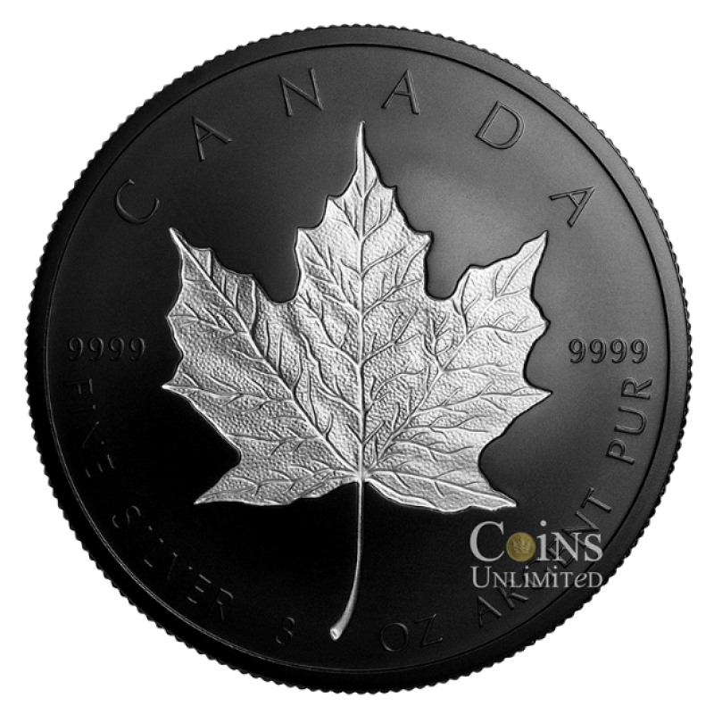 2020 Canada $50 Rhodium-Plated Incuse Silver Maple Leaf 3 oz Fine ...