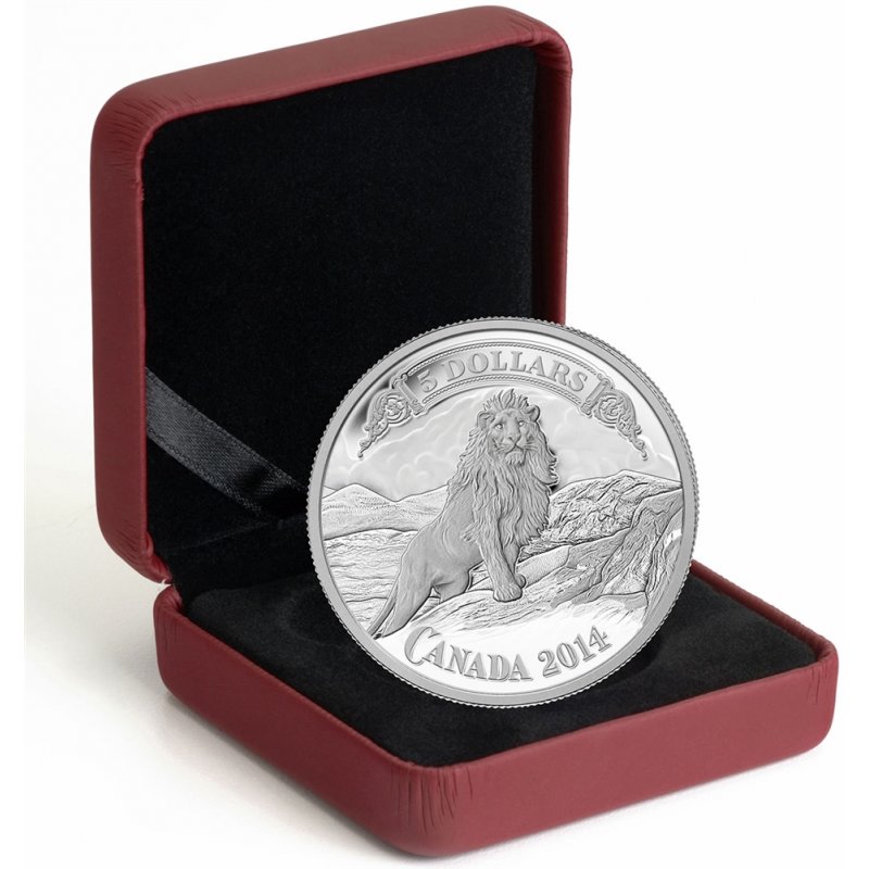 2014 Canadian $5 Canadian Bank Notes Series: Lion on the Mountain ...