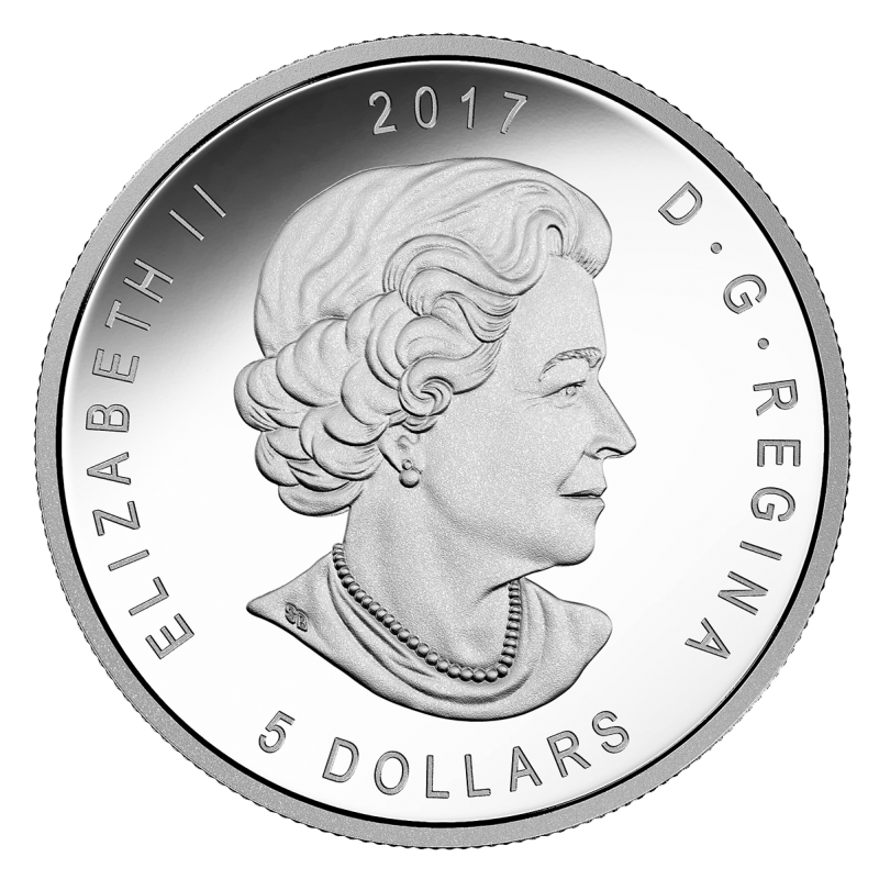 2017 Canadian $5 ANA World's Fair of Money, Denver - Fine Silver Coin