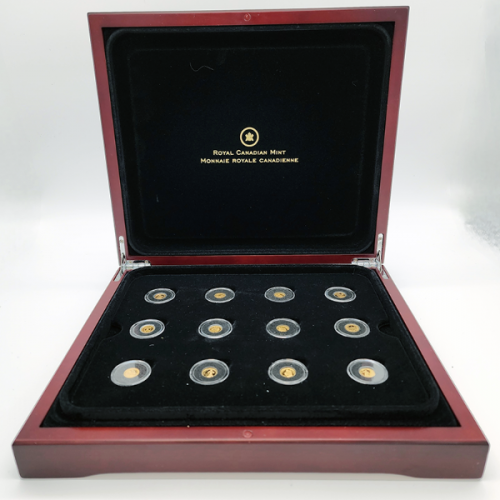 2013 Canada 12-Coin The Most Affordable Gold Coin Collection 0.5g Fine ...