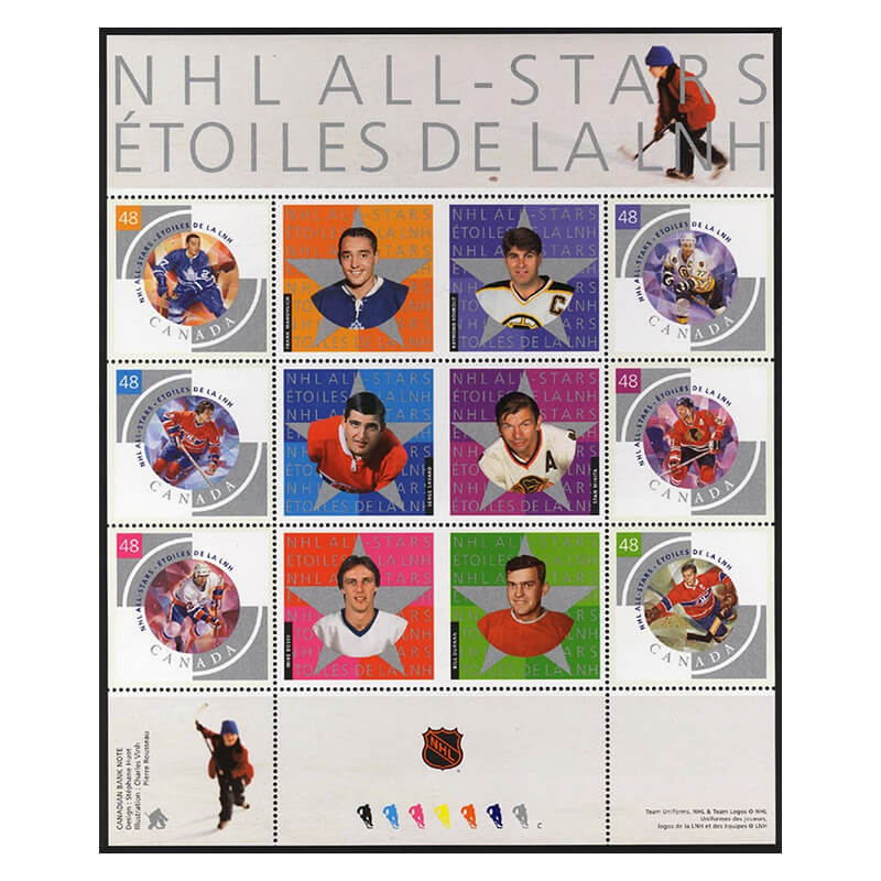 2003 Canadian NHL All-Stars Commemorative Medallions, Stamps, Puck Set ...