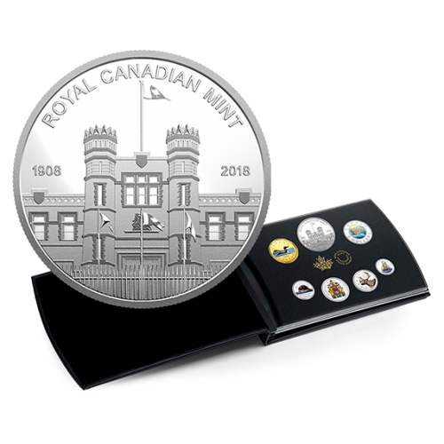 2018 Canadian 6-Coin Coloured Circulation Silver Proof Coin Set ft 2018 ...