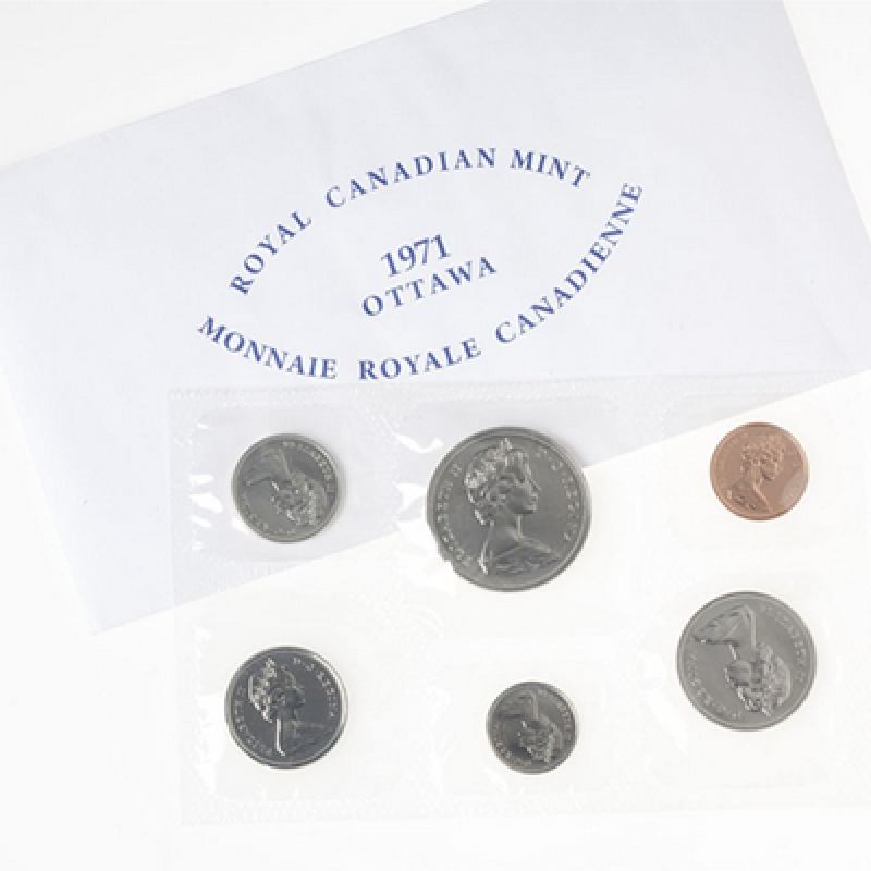 1971 Canadian Uncirculated Proof-Like Set - British Columbia Centennial