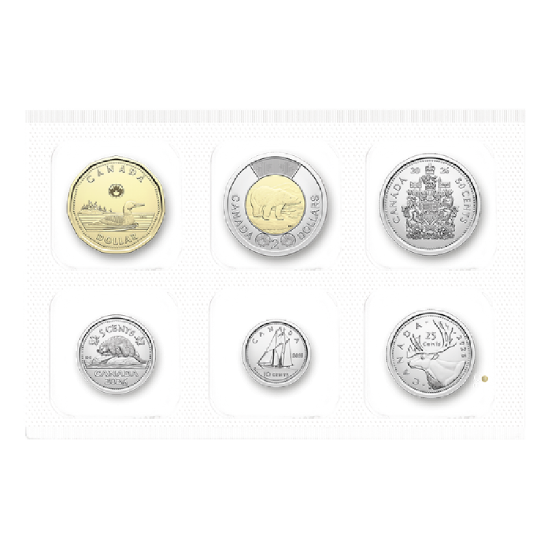 2026 Canada 6-Coin Classic Uncirculated Set
