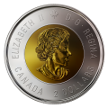 2018 Canadian $2 Armistice 100th Anniv Remembrance Coloured Poppy ...