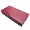 1.5x1.5 Standard 3-Column Cardboard Coin Flip Storage Box, Red, 10-in