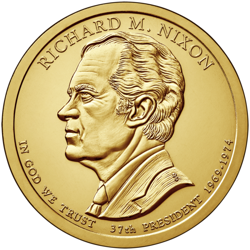 2016-D United States $1 Presidential Series: Richard Nixon Brilliant ...