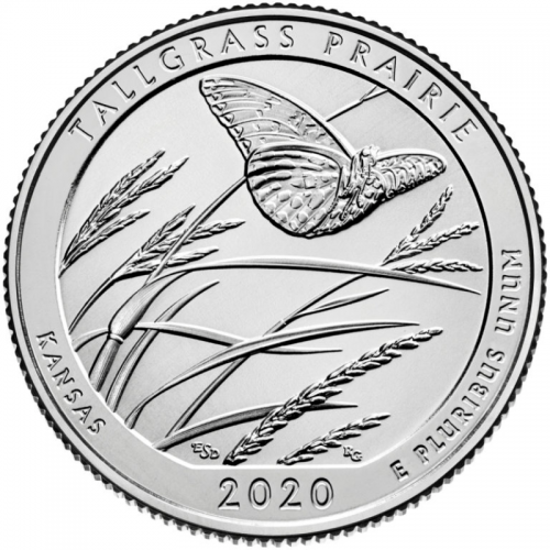 2020-D United States 25-Cent Tallgrass Prairie National Preserve/Kansas ...